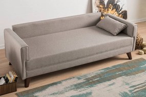 Designová 3-místná sedačka Marisela 208 cm krémová