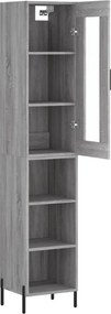 Skříň highboard šedá sonoma 34,5 x 34 x 180 cm kompozitní dřevo 3199375
