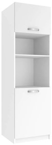 Vysoká kuchyňská skříňka Belini pro vestavnou troubu 60 cm bílý mat  TOR SSP60/0/WT/WT/0/U