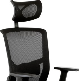 Ergonomická kancelářská židle RELORA - černá síťovina