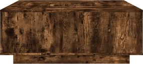 Konferenční stolek kouřový dub 100x100x40 cm kompozitní dřevo 3284053