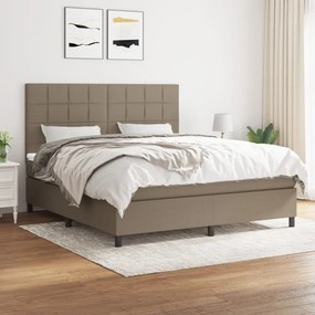 Box spring postel s matrací taupe 160x200 cm textil 3141789