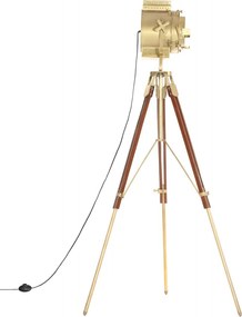 Stojací lampa na stativu masivní mangovníkové dřevo 193 cm 286204