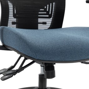 Ergonomická kancelářská židle MERTON - modrá síťovina
