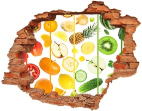 Wallmuralia Samolepící nálepka Ovoce a zelenina 90x70 cm