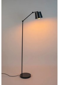 Černá stojací lampa s kovovým stínidlem (výška 135 cm) Hajo – White Label