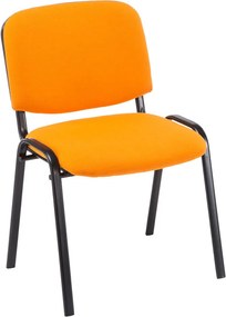 Sada 4 konferenčních židlí Ken látka – oranžová
