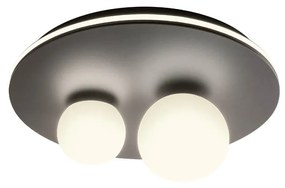 Redo 01-2464 stropní LED svítidlo Corum černé, 38W, 3000K, ø39cm