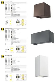 Redo 90298 - LED Venkovní nástěnné svítidlo VARY 2xLED/10W/230V 3000K IP54 hnědá