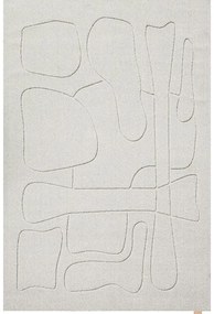 Světle šedý vlněný koberec 200x300 cm Morphic – Agnella