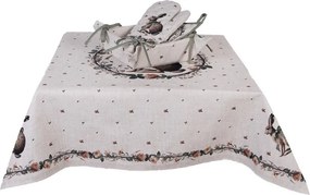 Bavlněná chňapka rukavice se zajícem Natural Linen Easter - 18*30 cm
