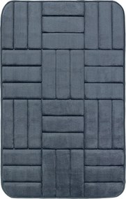 BO-MA, Protiskluzová koupelnová předložka 3D 667 dark grey, 50x80, šedá, koupelna