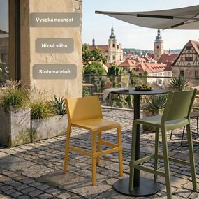 Nardi Plastová barová židle TRILL agave