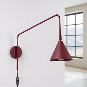 Sollux Lighting Nástěnné svítidlo NOX bordó