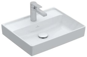 Villeroy & Boch Collaro - Umývátko 50x40 cm, bez přepadu, 1 otvor pro baterii, alpská bílá 43345101
