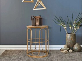 Designový odkládací stolek Belenus 40 cm přírodní