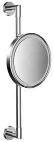 Emco Cosmetic mirrors Pure LED - Nástěnné kulaté LED-holící a kosmetické zrcadlo s přepínačem točnice a šroubový kabel, 3 násobné…
