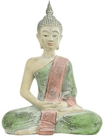 Milujeme Kameny Buddha meditující - socha Feng shui - barevná