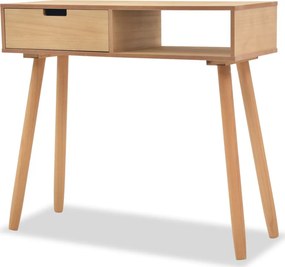 vidaXL Odkládací stolek 80 x 30 x 72 cm masivní borovice [244737] Barva: Hnědá