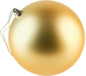Velká vánoční koule 30 cm, šampaň, matná, UV