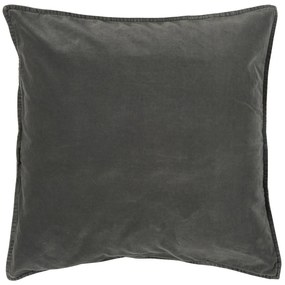 IB LAURSEN Sametový povlak na polštář Thunder Grey 52x52 cm, šedá barva, textil