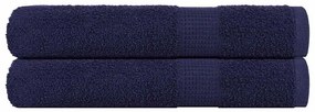 Saunové osušky FROGN 2 ks tmavě modré 80x200 cm 360 g/m² 136791