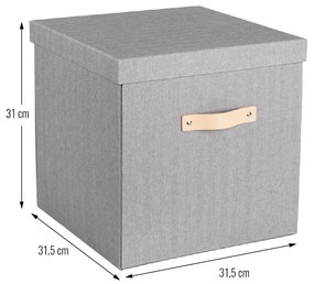 Úložná skládací krabice LOGAN ze 100% recyklovatelného papíru 31x31x31cm