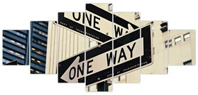 Obraz - New York ONE WAY (210x100 cm)