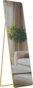 Zrcadlo Gurnee 160x50 cm – zlatá lesklá