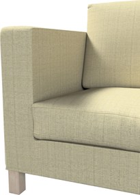 Potah na pohovku IKEA  Karlanda 3-místná nerozkládací, krátký barva béžová látka pletený vzor