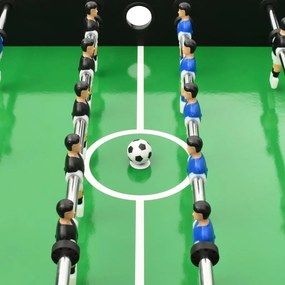 Skládací stolní fotbal 121 x 61 x 80 cm černý,  91938
