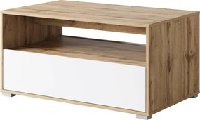 XXXLutz KONFERENČNÍ STOLEK, bílá, dub wotan, kompozitní dřevo, 90/55/45 cm P & B - Konferenční stolky - 002778003402