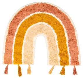 Sass & Belle Dětský bavlněný koberec s motivem duhy se střapci Earth Rainbow