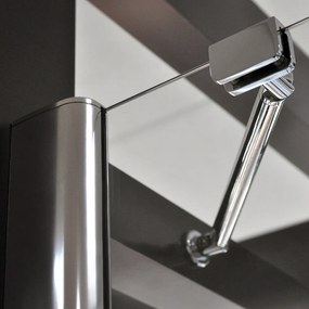 Roth Jednokřídlé sprchové dveře TDN1 pro instalaci do niky Varianta: šířka: 110 cm, orientace: Uni - (TDN1/1100 - 726-1100000-01-02), Barva profilů a typ výplně: profily: stříbrná (elox), výplň: transparent