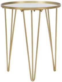Kulatý odkládací stolek Mauro Ferretti Gori Small 40x49 cm, zlatá