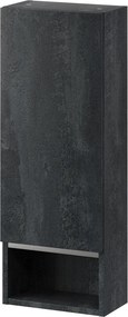 Závěsná koupelnová skříňka Letto 05 30 cm černý beton