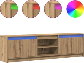 TV jednotky 180 x 34 x 50 cm Hnědá Kompozitní dřevo 3378505