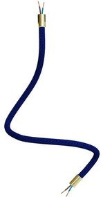 creative cables Creative flex - ohebná trubice potažena tmavě modrou textilií RM20 Délka: 60 cm, Barva komponentu: Matná bronz