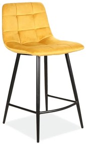 MAXIVA Barová židle - MILA H-2 Velvet, čalouněná, různé barvy na výběr Čalounění: béžová (Bluvel 28)