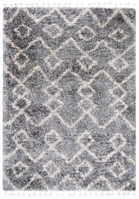 Kusový koberec shaggy Tizoc šedý 200x300cm