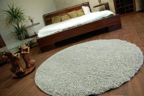 Kulatý koberec SHAGGY Hiza 5cm šedý
