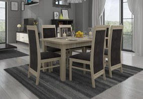 ADRK Furniture Sada stolu s židlemi RODOS 7 SE-ROD-7-S-B013