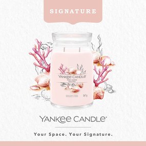 Yankee Candle vonná svíčka Signature ve skle velká Pink Sands 567 g