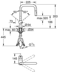 GROHE 32322002 - Dřezová baterie A lesklý chrom