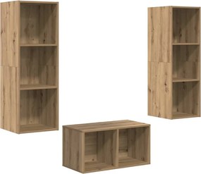 Sestava TV skříněk Artisanový dub Kompozitní dřevo 3393365