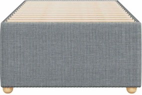 Rám postele bez matrace světle šedá 80 x 200 cm textil 3284893