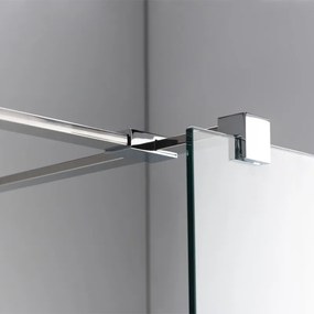 BPS-koupelny 2-dílná sprchová zástěna Walk-in HYD-SH07-D-CR 90x80, chrom/transparent - bez vaničky