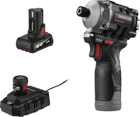 Parkside Performance® Aku rázový utahovák Pdssap 12 A2, 2,5 Ah a 5 Ah
