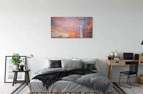 Obraz na skle Žebřík slunce oblohu 120x60 cm