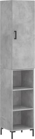 Skříň highboard betonově šedá 34,5x34x180 cm kompozitní dřevo 3198981